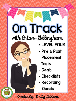 Orton-Gillingham Assessment Pre and Post Tests Leveled Placement LEVEL ...