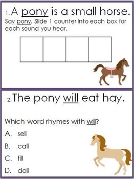 Nonfiction Task Cards- Ponies | Word List Builder