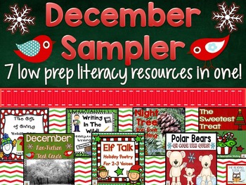 December Centers Freebie Sampler | Word List Builder