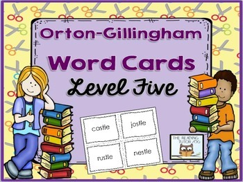 Orton-Gillingham Word Cards Level Five | Word List Builder