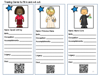 Women's History Month Research and Lap Book Project | Word List Builder