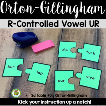 Orton-Gillingham Phonics Multisensory Activities R-Controlled Vowels UR ...