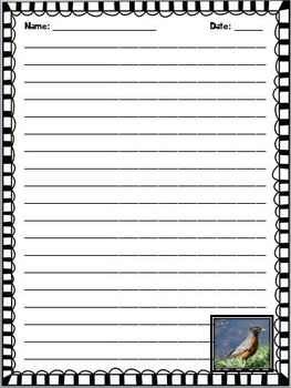 April Centers Writing Prompts for Animal Theme | Word List Builder