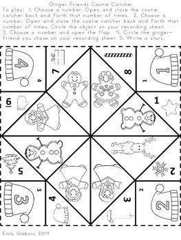 December Centers Holiday Writing Practice ~Cootie Catchers~ | Word List ...