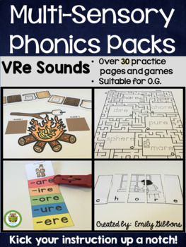 VCe VRe Multisensory Phonics Orton-Gillingham Approach | Word List Builder