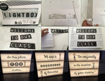 LIGHT BOX TEMPLATES FOR CLASSROOM MESSAGES AND MORNING MEETINGS | Word ...