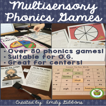 Orton-Gillingham Activities: Multisensory Phonics Games | Word List Builder