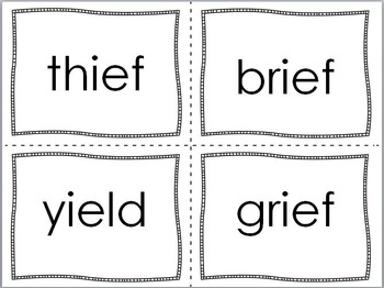 Orton-Gillingham Word Cards Level Three | Word List Builder