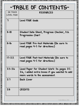 Orton-Gillingham Assessment Pre and Post Tests Leveled Placement LEVEL ...