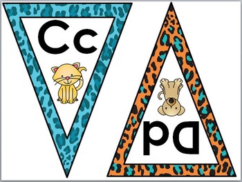 Classroom Decor Animal Print Editable | Word List Builder