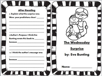 The Wednesday Surprise Book Unit by: Eve Bunting | Word List Builder