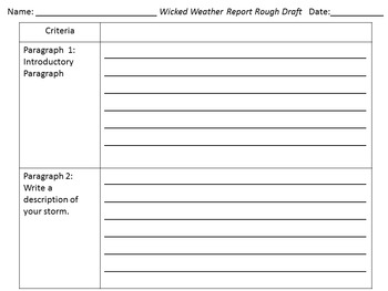 Weather Research Unit and Lapbook Project | Word List Builder