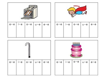 Long Vowel {Clip Cards} | Word List Builder