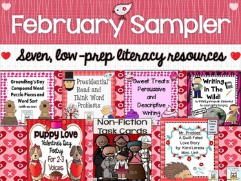 February Centers Freebie Sampler | Word List Builder