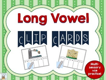 Long Vowel {Clip Cards} | Word List Builder