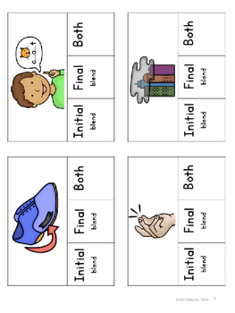 Initial and Final Blends Orton-Gillingham Level 1 Multisensory Phonics ...
