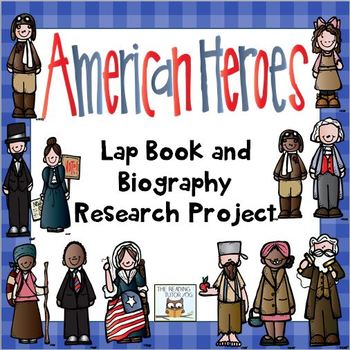 Biography Unit Research Report QR Codes Lap Book | Word List Builder