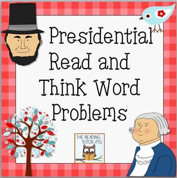 President's Day Word Problems | Word List Builder