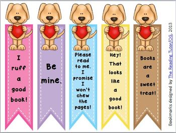 Valentine's Bookmarks | Word List Builder