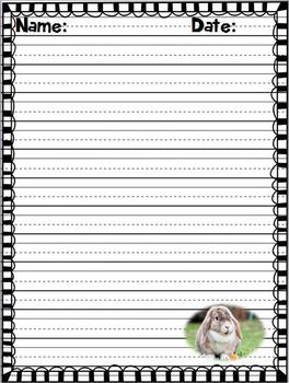 April Centers Writing Prompts for Animal Theme | Word List Builder