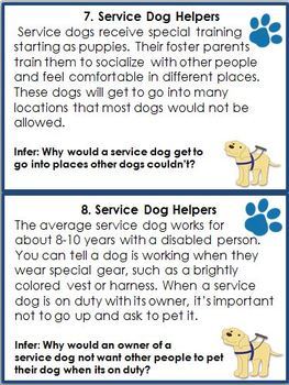 Nonfiction Task Cards: Search and Rescue Dogs | Word List Builder