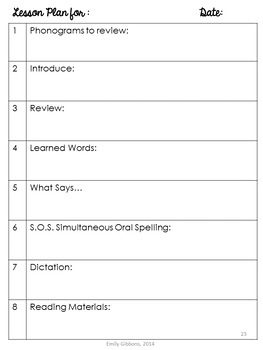 Orton-Gillingham Materials For Lesson Planning and Organization | Word ...