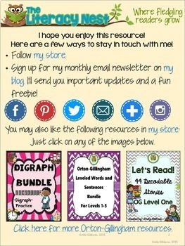 Orton-Gillingham Based Decodable Passages Distance Learning, Level 4 ...