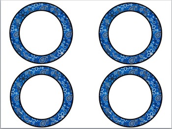 Classroom Decor Bandana Theme Editable | Word List Builder