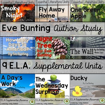 Eve Bunting Author Study | Word List Builder