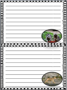 December Centers Weekly Writing Prompts ~Animal Theme~ | Word List Builder