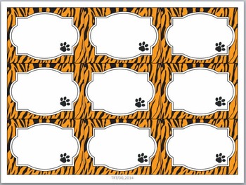 Classroom Decor Animal Print Editable | Word List Builder