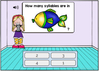 Phonological Awareness Activities: Syllable Recognition Boom Cards ...