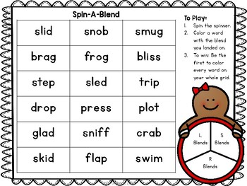 Holiday Phonics Spinner Games FREEBIE | Word List Builder
