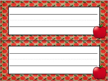 Classroom Decor Apple Editable | Word List Builder