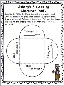 Johnny Appleseed Task Cards Literacy Center Non-Fiction Reading | Word ...