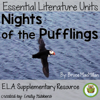Nights Of The Pufflings Book Unit (Common Core Aligned) | Word List Builder