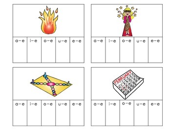 Long Vowel {Clip Cards} | Word List Builder