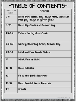 Initial and Final Blends Orton-Gillingham Level 1 Multisensory Phonics ...