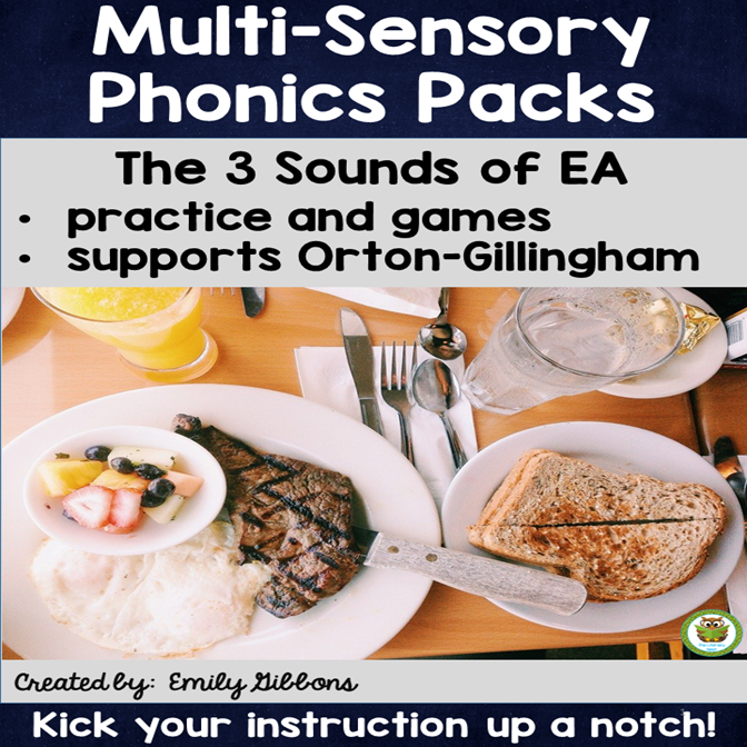 Vowel Digraph ea: Three Sounds of EA practice | Word List Builder