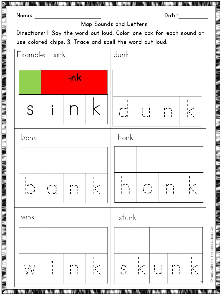 -NK Glued Sounds Multisensory Phonics Approach Orton-Gillingham | Word ...