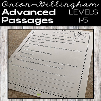 Orton-Gillingham Materials: Advanced Decodable Passages Bundle Distance ...