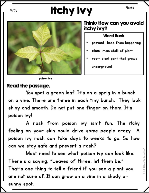 Decodable Reading Passages Non-Fiction Controlled Text and ...