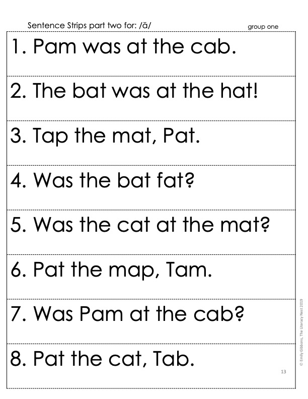 Decodable Sentences PDF and Google Slides Orton-Gillingham Activities ...