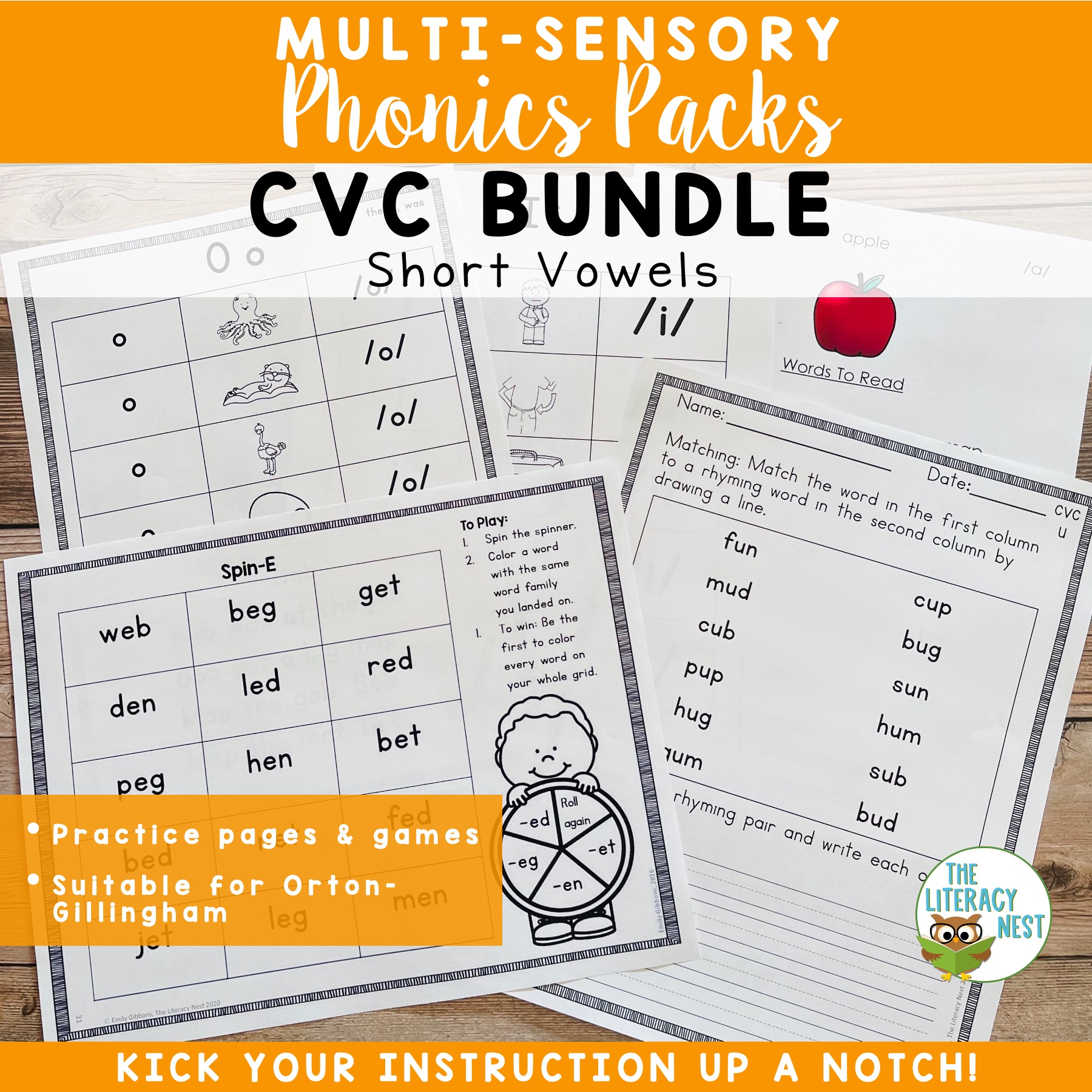 Edit Product: Orton-Gillingham Phonics Activities: CVC Multisensory ...