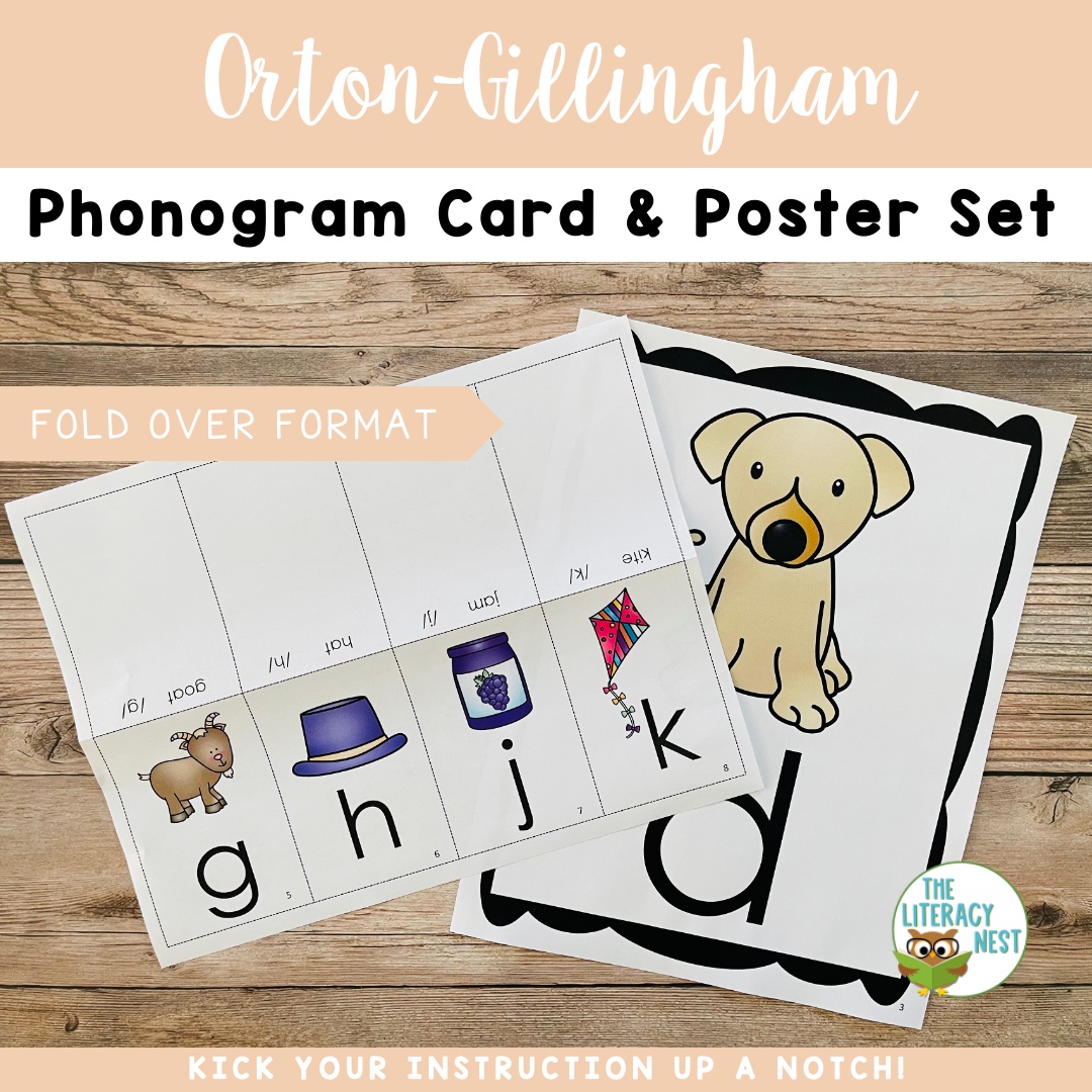 Orton-Gillingham Sound Cards Pack and Posters Multisensory Approach ...