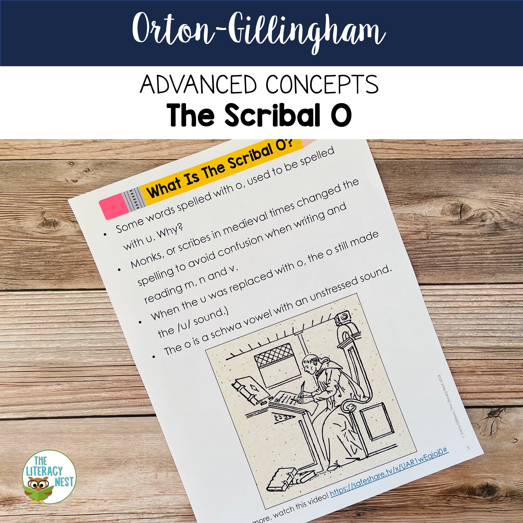 Advanced Orton-Gillingham Activities for The Scribal O | Word List Builder