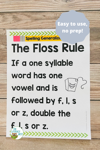 The FLOSS Rule: Tips for Teaching This Spelling Generalization - The ...