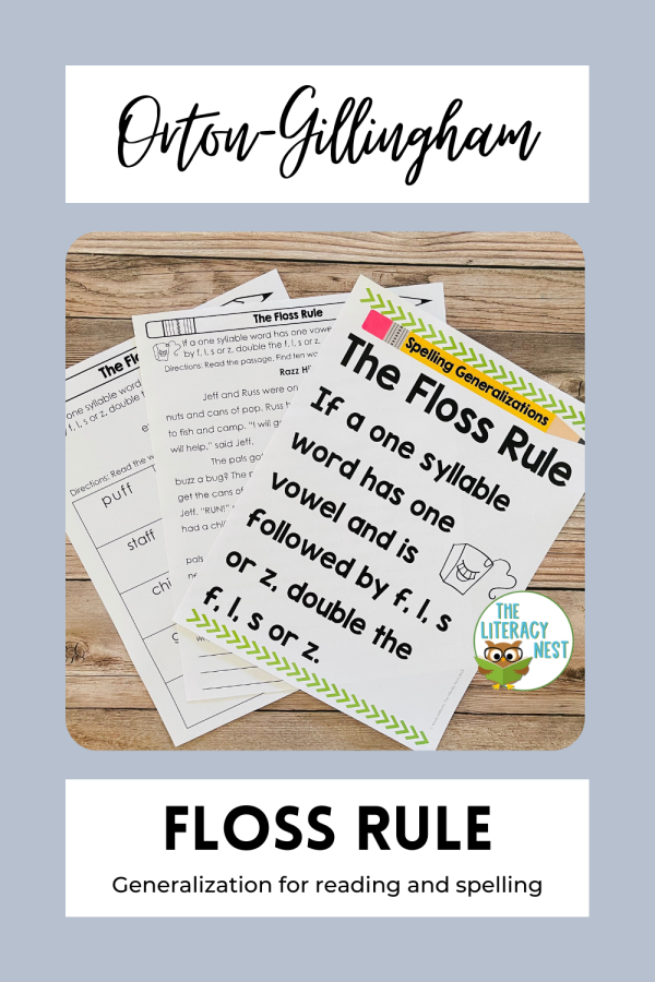 The FLOSS Rule: Tips for Teaching This Spelling Generalization - The ...