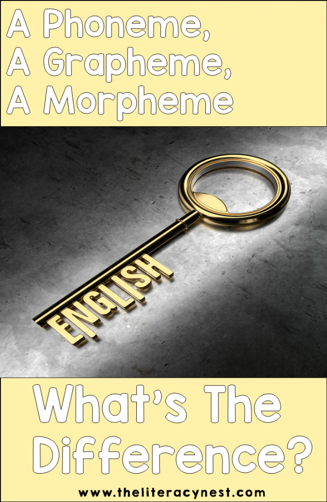 A Phoneme, A Grapheme, A Morpheme: What’s the Difference? - The ...