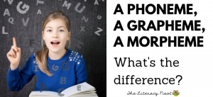 A Phoneme, A Grapheme, A Morpheme: What’s the Difference? - The ...